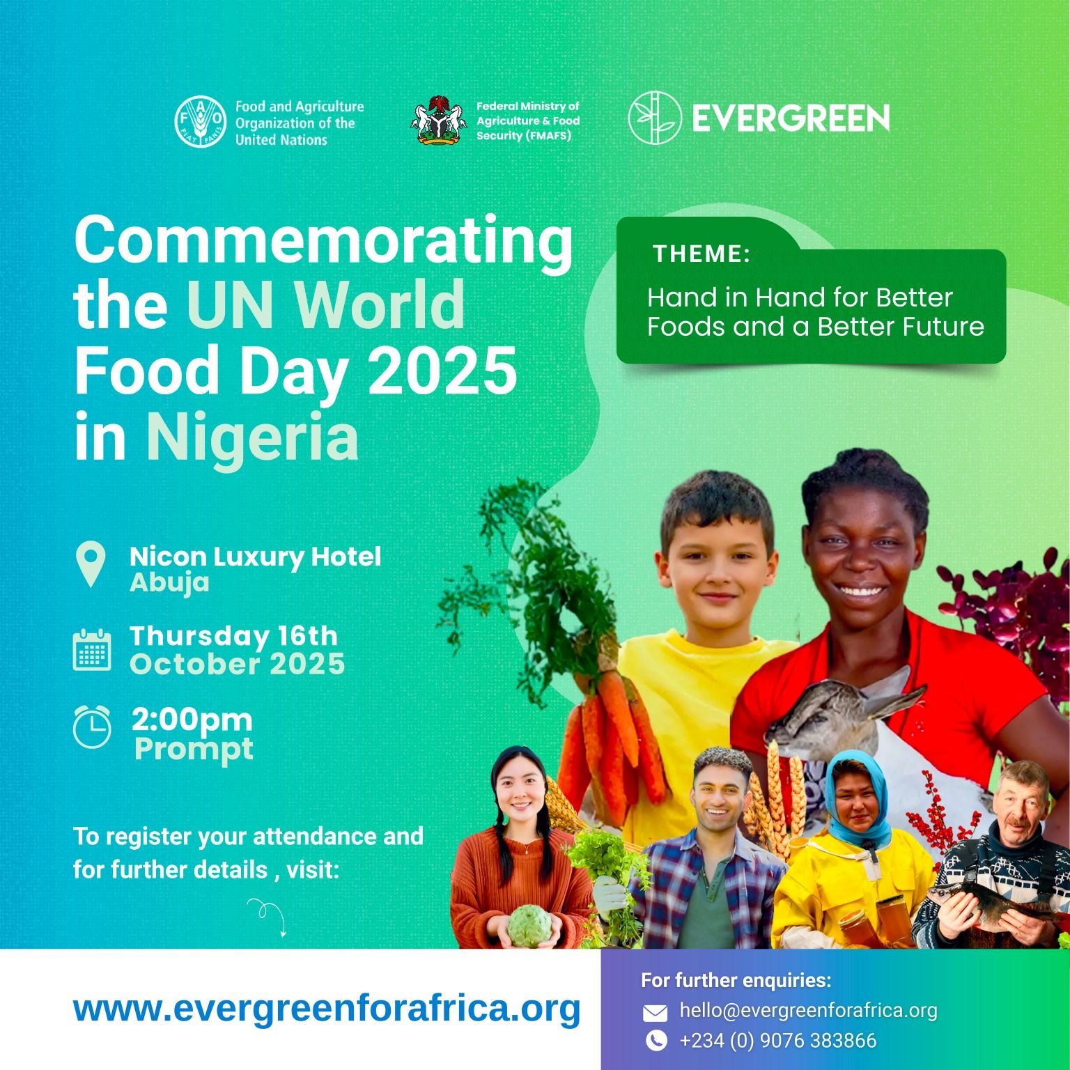 Commemoration of The UN World Food Day 2025 in Nigeria - EverGreen ...